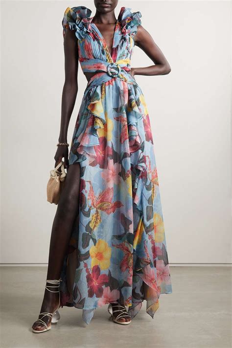 Floral Print Chiffon Maxi Dress Artofit