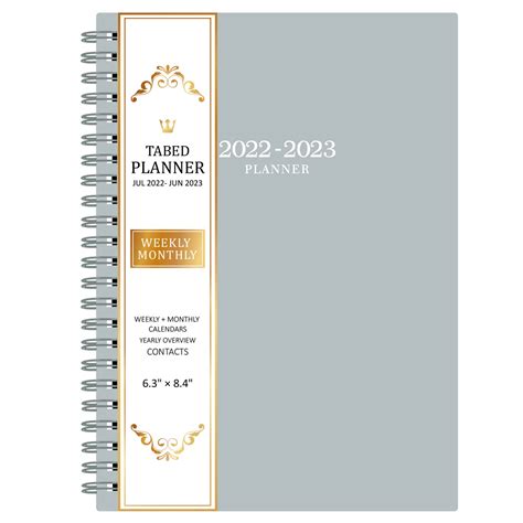Buy 2022 2023 Planner 2022 2023 Academic Planner With Tabs 63 X 8