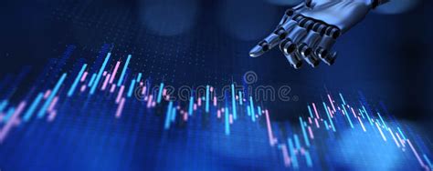 Ai Driven Financial Forecasting With Robotic Precision 3d Render Stock