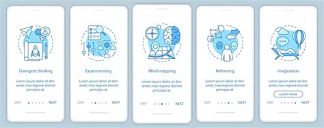 Premium Vector Employee Skills Onboarding Mobile App Page Screen