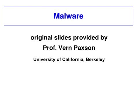 Ppt Malware Threats And Solutions Powerpoint Presentation Free