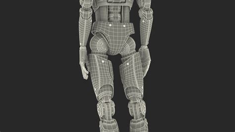 3d Model Sci Fi Humanoid Male Robot Standing Pose 3d Molier International