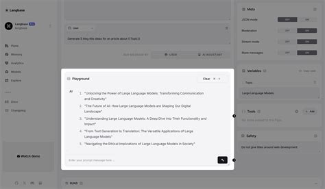 Pipe Quickstart Create Your First Pipe Langbase Docs