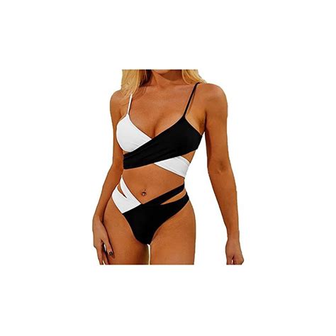 Jepozra Costume Da Bagno Donna Push Up Asciugatura Veloce Costumi Donna