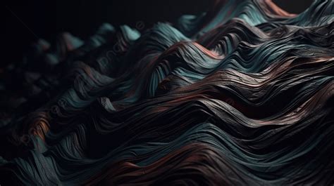 波浪圖案的特寫圖像 3d 渲染抽象背景與 Tilable 石板 Grunged 紋理在黑暗喜怒無常的色調宏觀粒子與自由度時尚壁紙波浪層複製