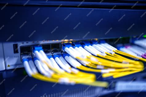 Premium Photo Centralized Connection To Server And Routergateway For