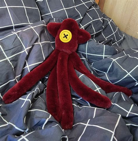 Red Plush Squid From Coraline To Order Etsy