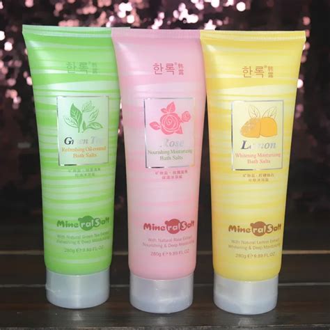1pc Bath Salt Body Scrub Mineral Salt Shower Gel Spa Exfoliating Whiten