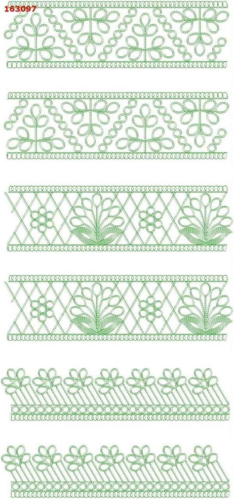Fancy Coding Lace Embroidery Design