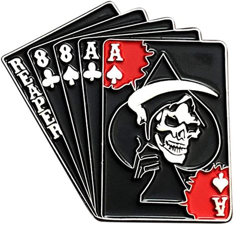 Reaper Dead Card Anarcy Outlaw Reaper Mc Biker Pin Mp4 Miltacusa
