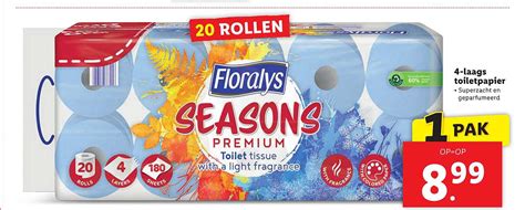 Floralys 4 Laags Toiletpapier Aanbieding Bij Lidl 1folders Nl
