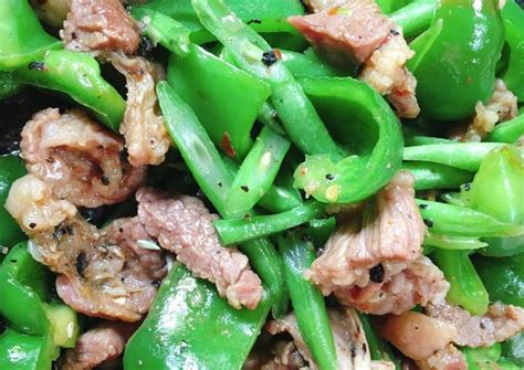 Cách Làm Món Thịt bò xào ớt chuông xanh và đậu ve của Changgg Cookpad