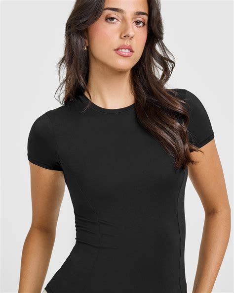 Black Short Sleeve Shirt Womens Soft Black Oner Active Us