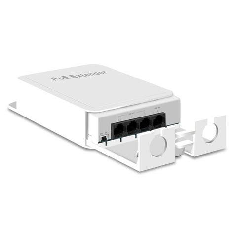 3 Port Poe Extender 10 100mbps 1 To 3 Network Switch Repeater With