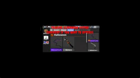 Trading Elderwood Sycthe Mm2 Comment Below To Offer Youtube