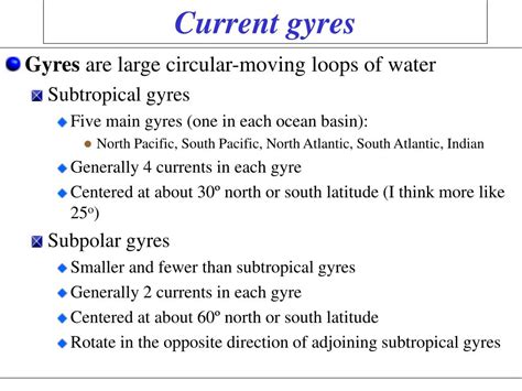 PPT Chapter VII Ocean Circulation PowerPoint Presentation Free