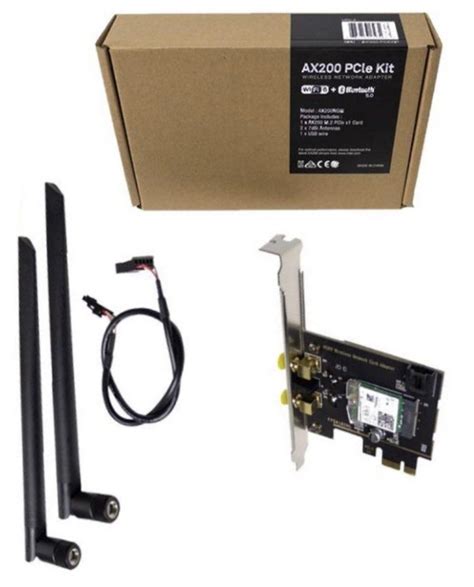 Intel Ax200 Wifi 6 Bluetooth 5 0 Pcie Kit Computers And Tech Parts