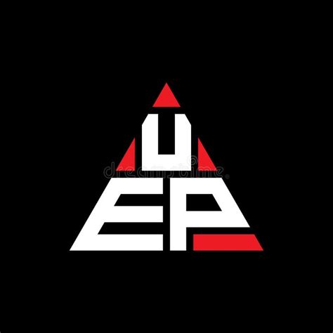Uep Triangle Letter Logo Design With Triangle Shape Uep Triangle Logo