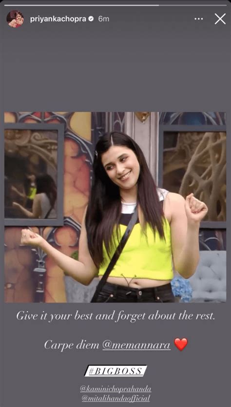 Bigg Boss 17 Priyanka Chopras Heartfelt Note To Mannara Chopra Ahead