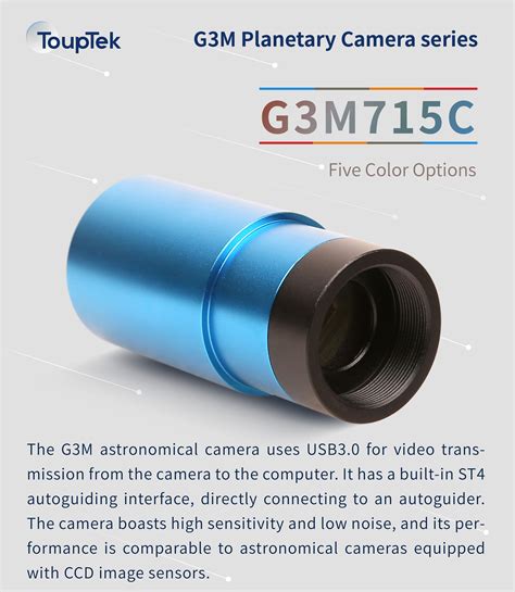 Touptek 715c Colour Astronomical Camera Optical Universe Scientific