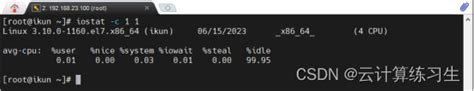 Linux进阶篇：性能分析工具： Iostat命令详细讲解 Csdn博客