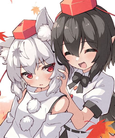 Shameimaru Aya And Inubashiri Momiji Touhou Drawn By Hiyaya Kochi Michikaze Danbooru
