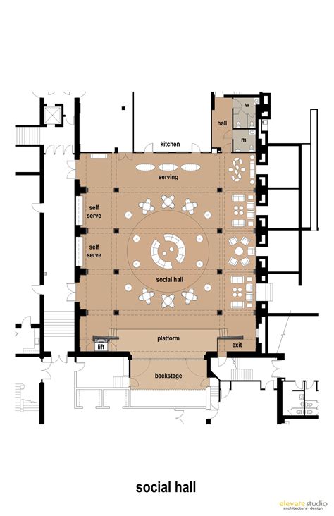 Social Hall Floor Plan Fellowship View — The Peoples Church
