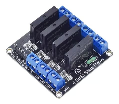 Modulo Relevador Relay Estado Solido Ss 4 Canales 2a Arduino Meses Sin Interés