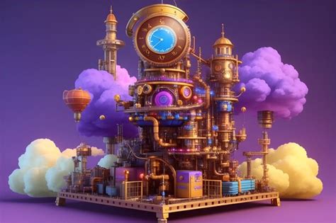 Premium Ai Image A 3d Colorful Cloudflare Server