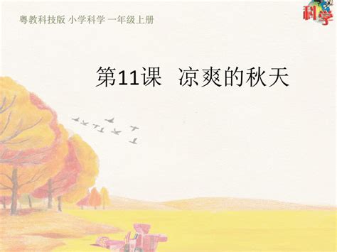 科学 科学一年级上册粤教粤科版第11课《凉爽的秋天》课件共15张ppt 课件下载预览 二一课件通
