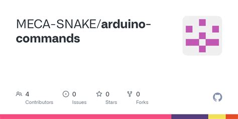 Github Meca Snakearduino Commands