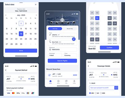 Flight Booking Ui Design Projects Photos Videos Logos