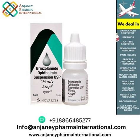 Azopt Eye Drops Packaging Type Bottle 5 Ml At Best Price In Surat
