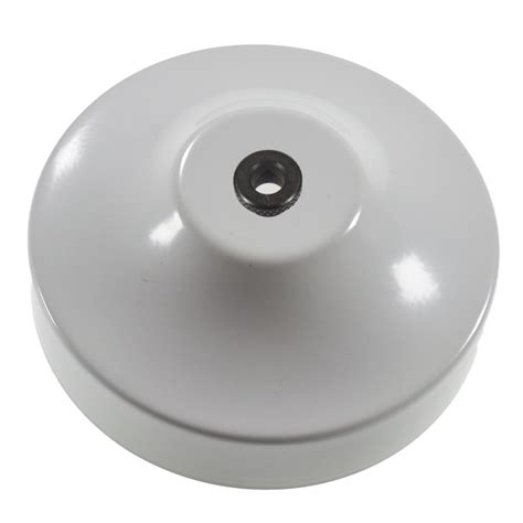 White Metal Ceiling Cap 100mm With Grommet 8414034 Lighting Parts