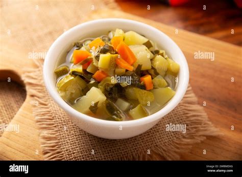 Homemade Fresh Vegetable Soup Easy Recipe Made With Chopped Vegetables