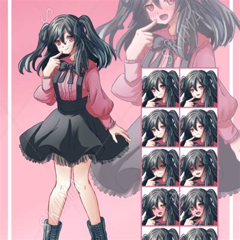 地雷系の女の子表情差分10種 Skima（スキマ）