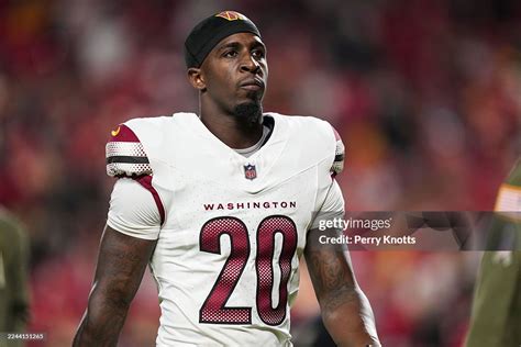 Quan Martin Of The Washington Commanders Exits The Field During An