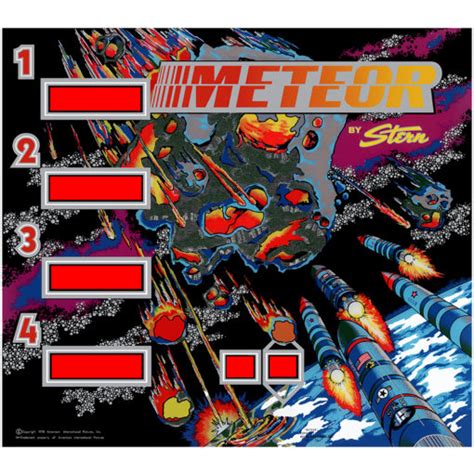 Meteor Backglass Red Windows Version Rtbb