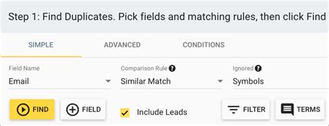 Module Overview Merge Duplicates Insycle