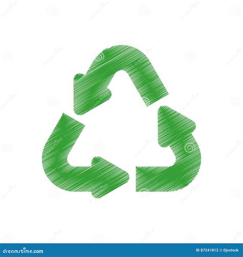 Green Arrow Recycle Environment Design Stock Illustration