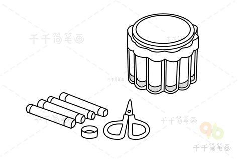 针线包简笔画图片 生活用品简笔画