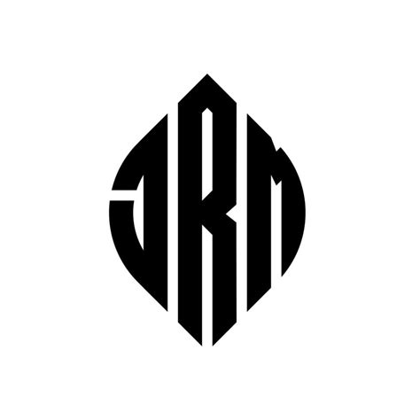 Jrm Circle Letter Logo Design With Circle And Ellipse Shape Jrm