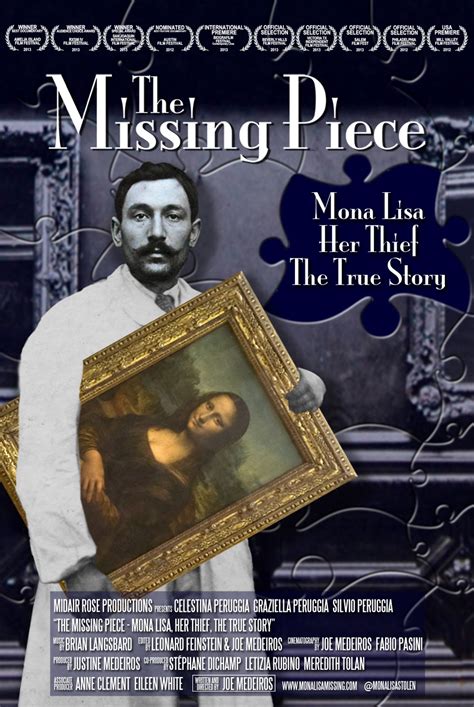 The Missing Piece Mona Lisa Her Thief The True Story Headed To