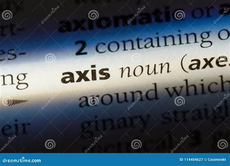 Axis Stock Image Image Of Writing English Word Macro 114404627