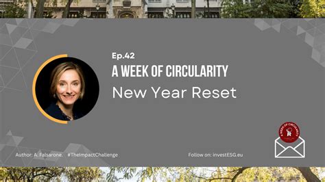 A Week Of Circularity New Year Reset