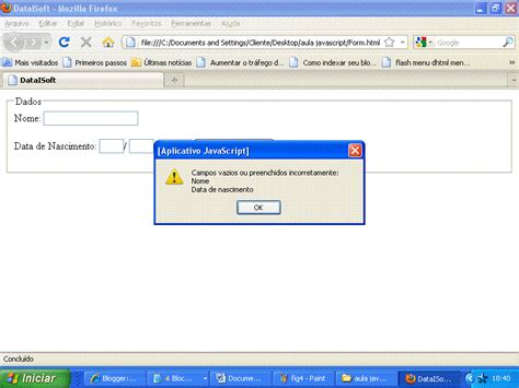 Dicas e tutos de informática Validando campos HTML e JavaScript