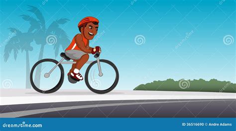 Black Bicyclist Riding Stock Vector Illustration Of Bike 36516690