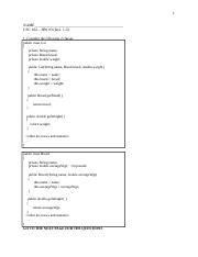 CSC Class Objects HW Docx NAME CSC HW Lecs Consider The Following