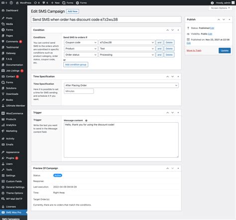 WooCommerce SMS Marketing WordPress SMS Plugin
