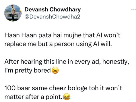 Devansh Chowdhary On Linkedin Chatgpt Ai Artificialintelligence Job